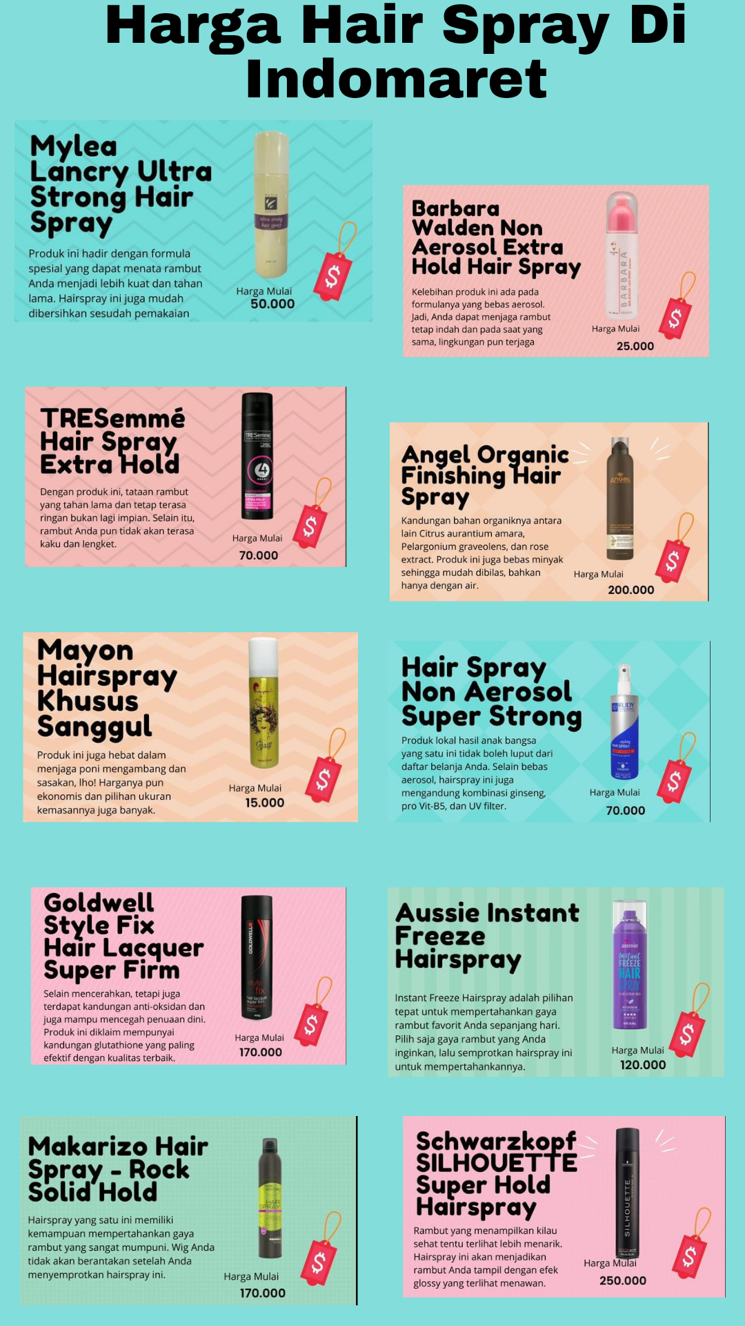 Harga Hair Spray Di Indomaret