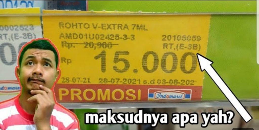 Contoh Price Tag Indomaret